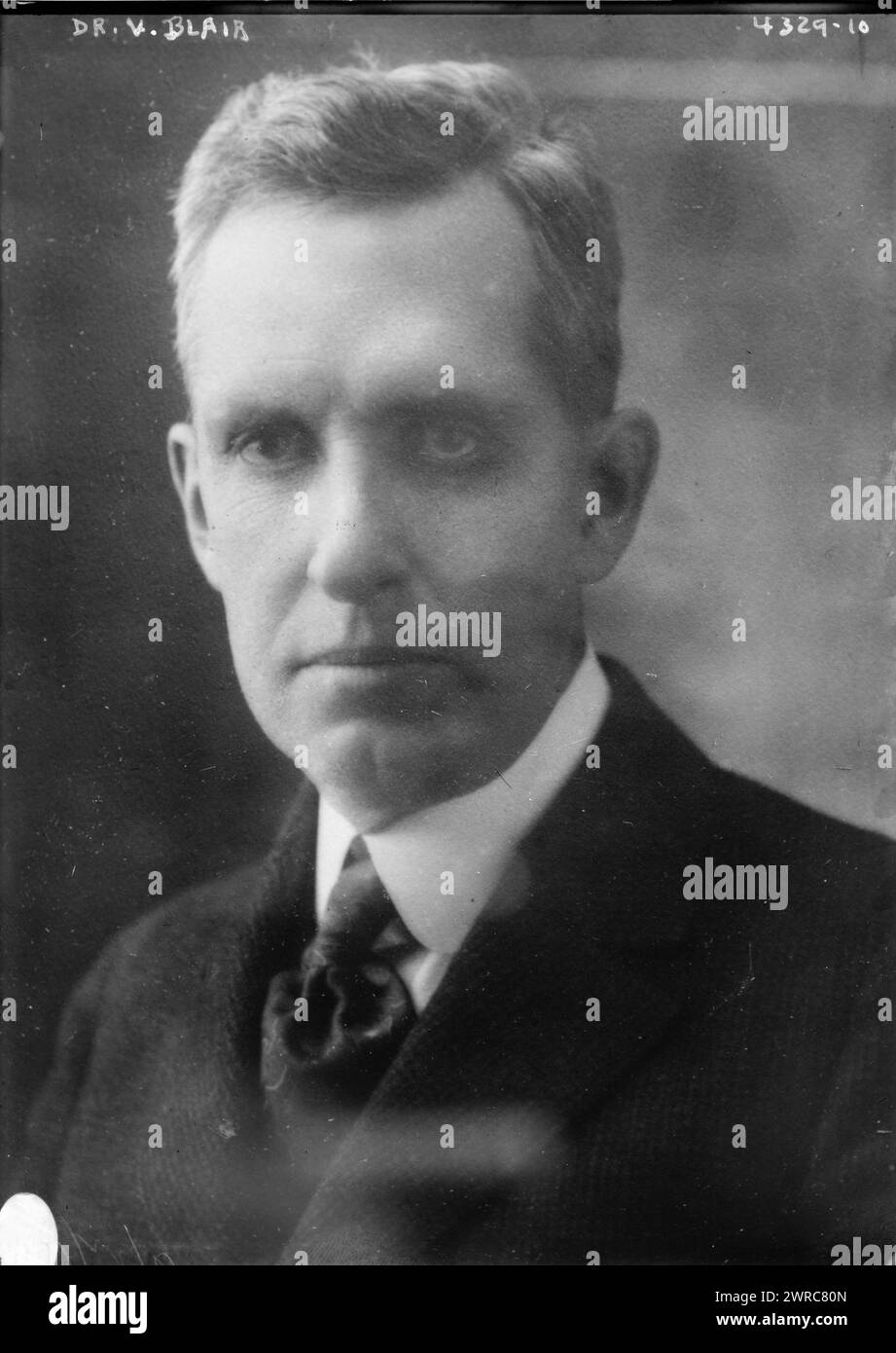 Dr. V. Blair, Photograph shows doctor Vilray Papin Blair (1871-1955 ...