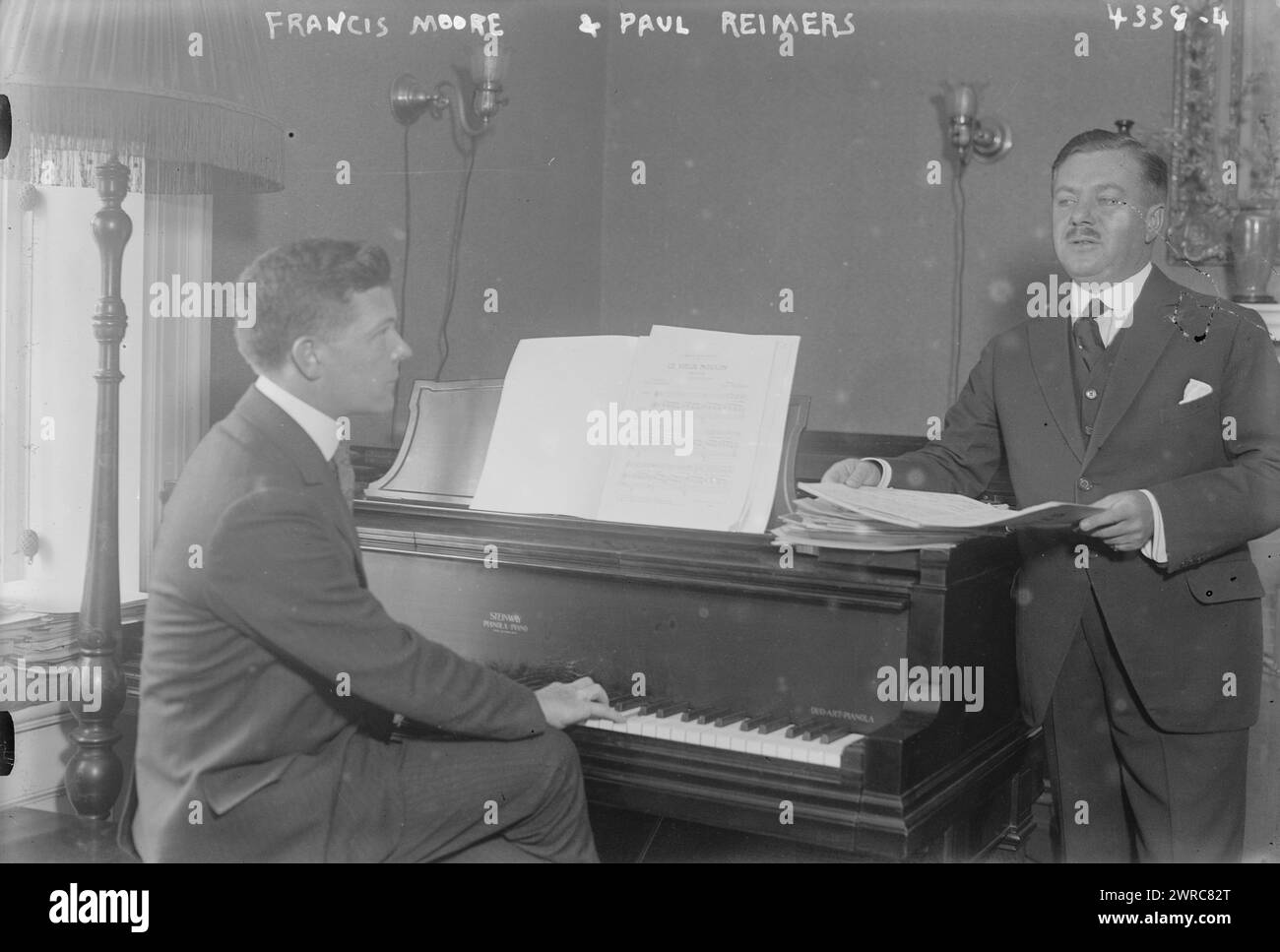 Francis Moore & Paul Reimers, Photograph shows German American singer ...