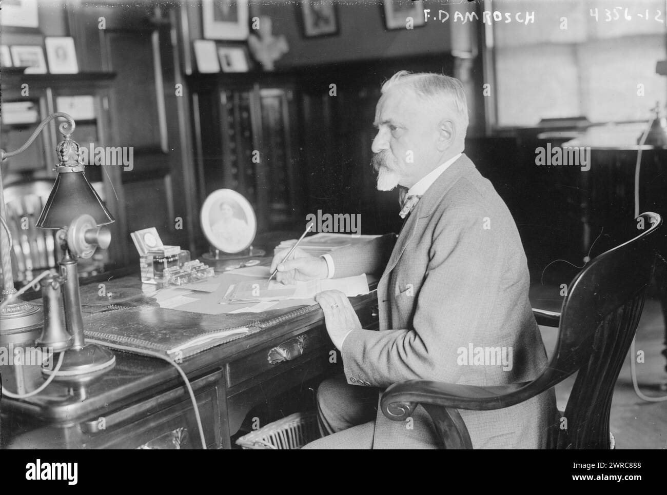 F. Damrosch, Photo shows music conductor and educator Frank Damrosch ...