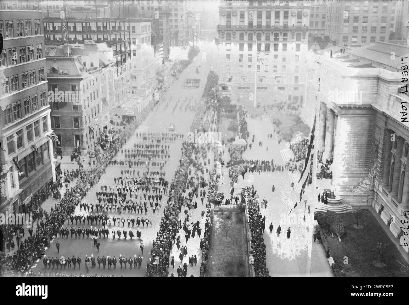 Liberty Loan, Photograph shows the Liberty Loan Parade in New York City ...