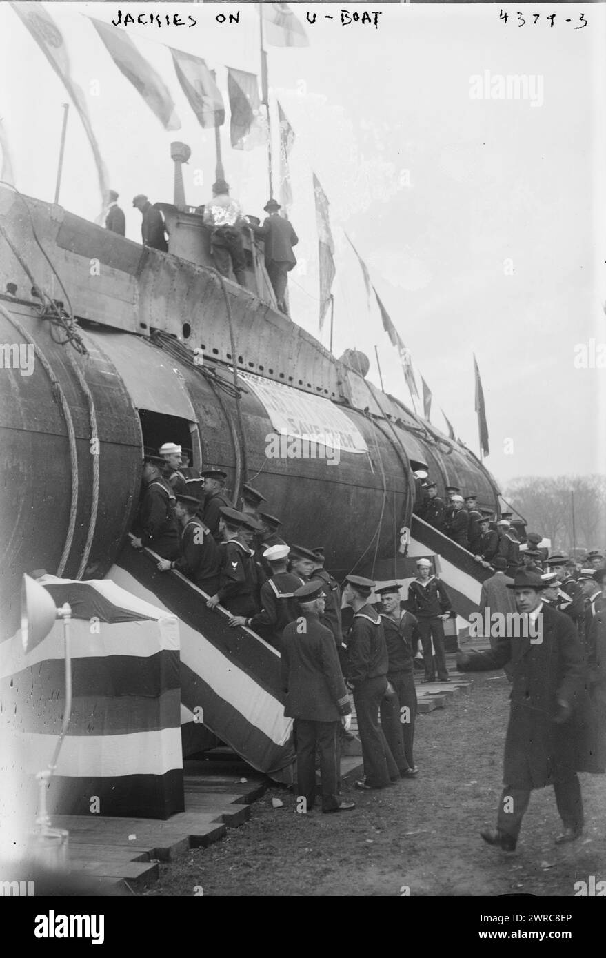 Jackies on U-Boat, Photograph shows the SM UC-5, a German Type UC I ...