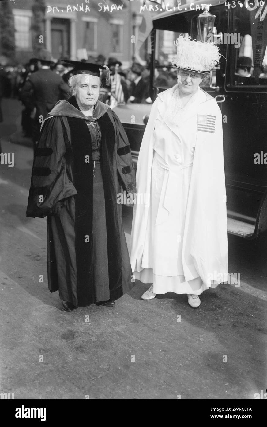 Dr. Anna Shaw, Mrs. C.C. Catt, Photo shows Dr. Anna Howard Shaw and ...