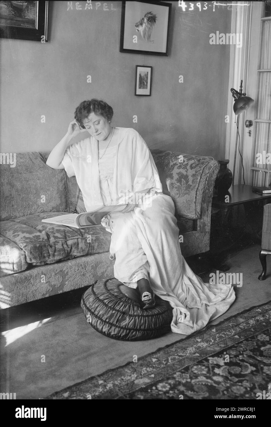 Hempel, Photograph shows German opera singer Frieda Hempel (1885-1955 ...