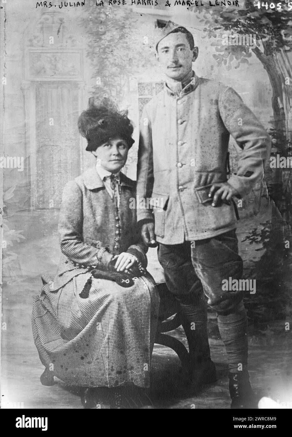 Mrs. Julian La Rose Harris & Marcel Lenoir, Photograph shows journalist ...