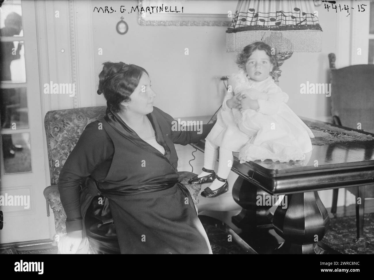 Mrs. G. Martinelli, Photograph shows Adele Previtali, the wife of ...