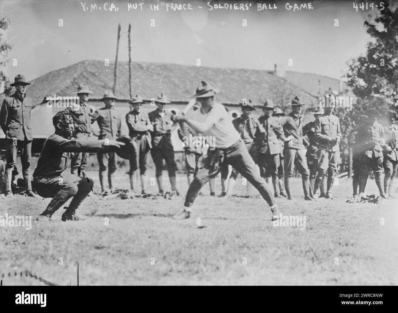 Soldiers playing baseball game hi-res stock photography and images - Alamy