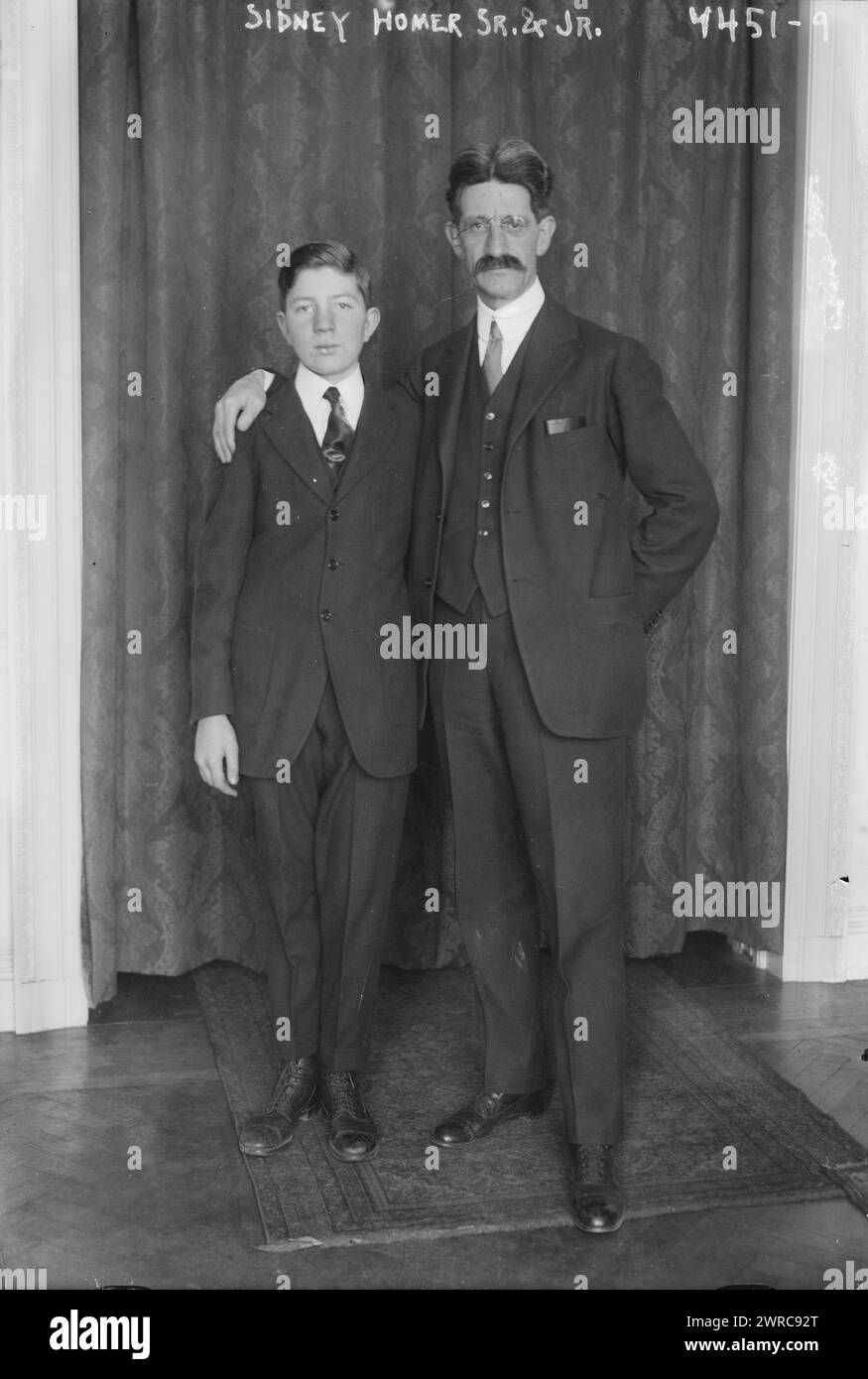 Sidney Homer Sr. & Jr., Photograph shows Composer Sidney Homer, Sr. (1863-1953) with his son ...