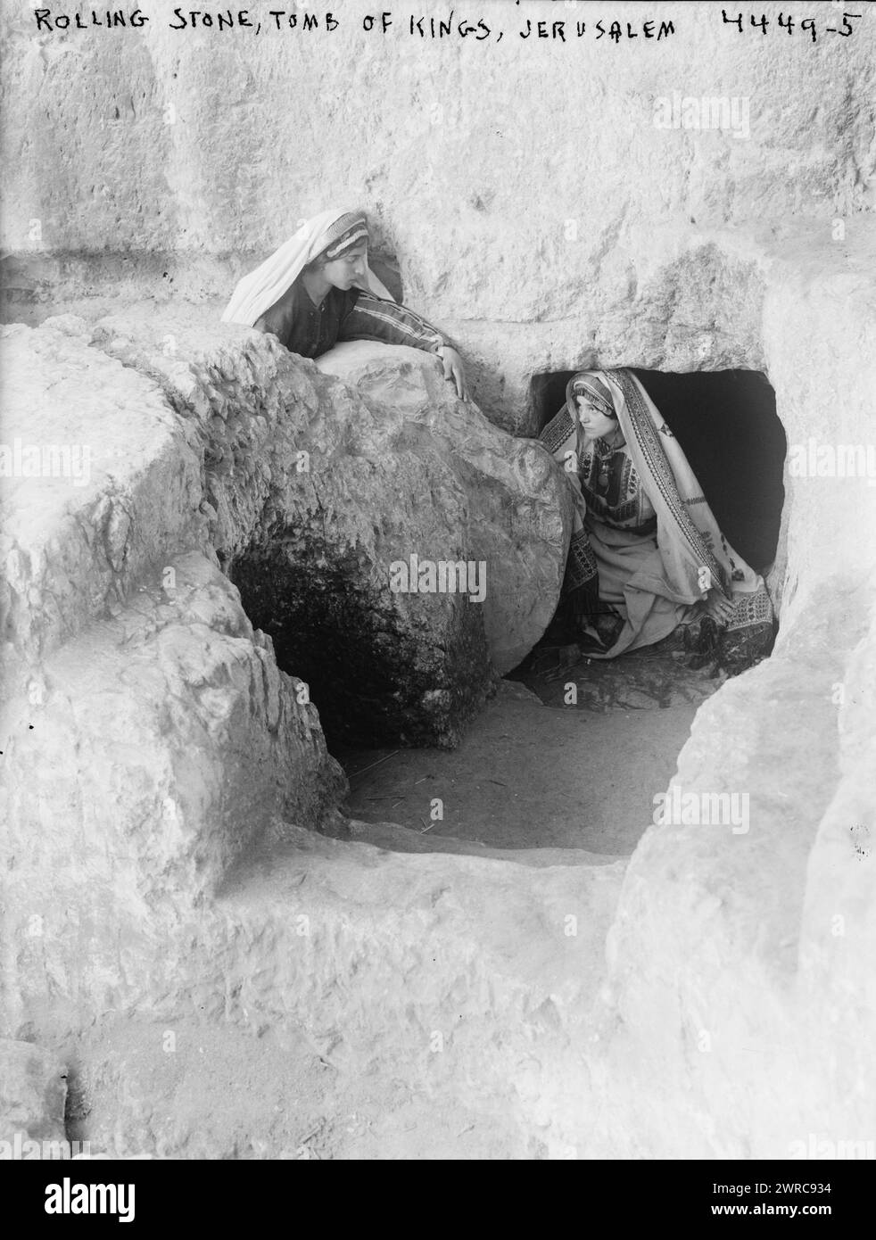 Rolling Stone, Tomb of Kings, Jerusalem, between ca. 1915 and ca. 1920 ...