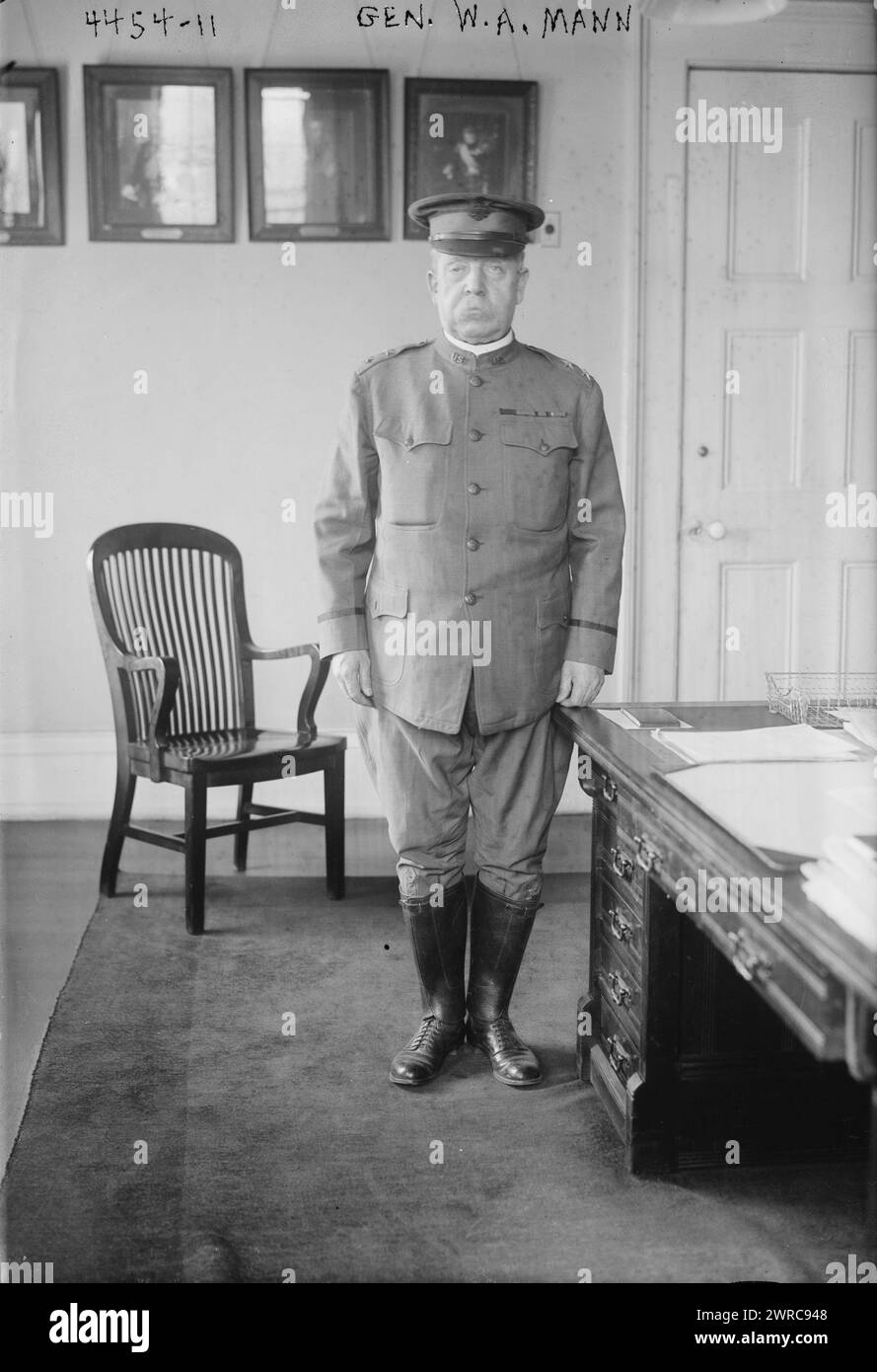 Gen. W.A. Mann, Photograph shows General William Abraham Mann (1854 ...