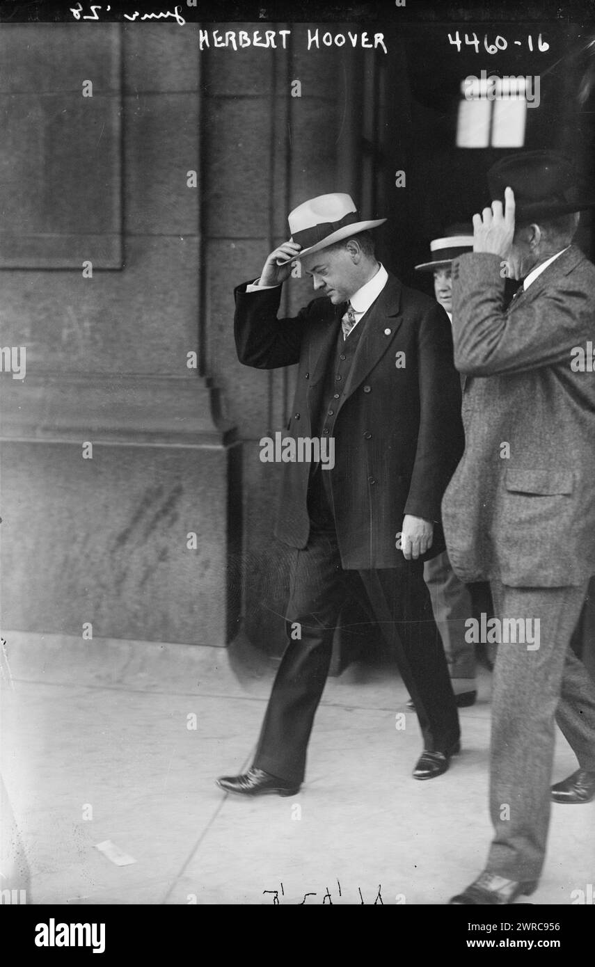 Herbert Hoover, Photograph shows Herbert Hoover (1874-1964), Director ...