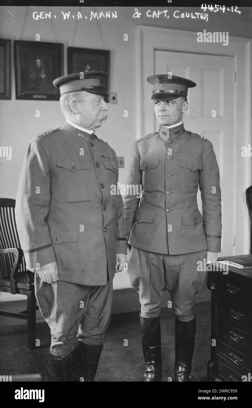 Gen. W.A. Mann & Capt. Coulter, Photograph shows General William ...