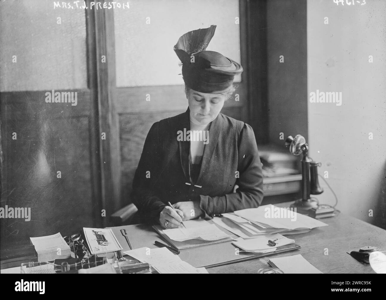 Mrs. T.J. Preston, Photograph shows Frances Clara Folsom Cleveland ...