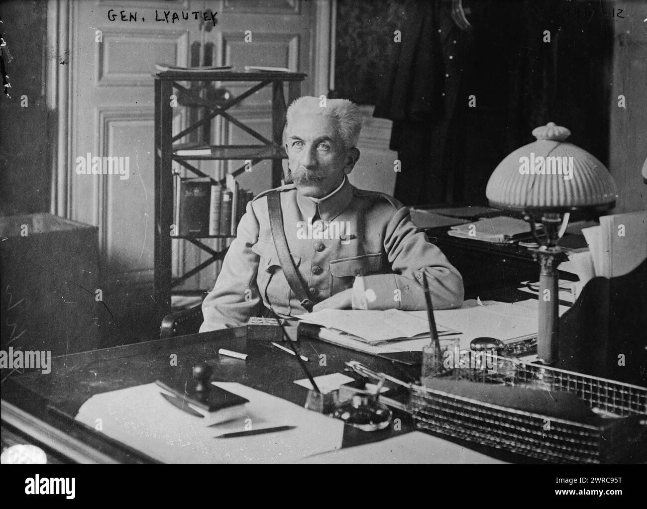 Gen. Lyautey, Photograph shows Louis hubert Gonzalve Lyautey (1854-1934 ...