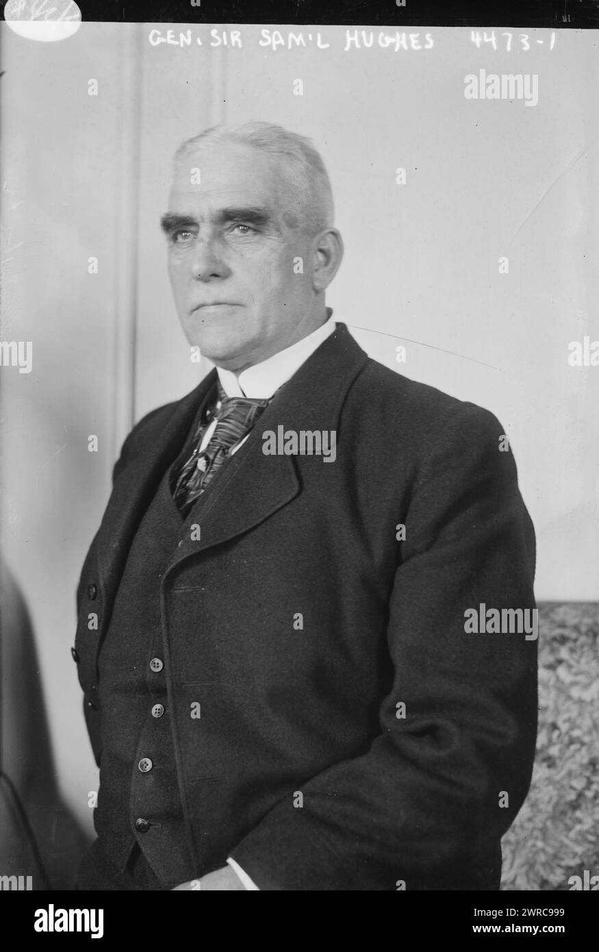Gen. Sir Sam'l Hughes, Photograph shows Sir Samuel Hughes (1853-1921 ...