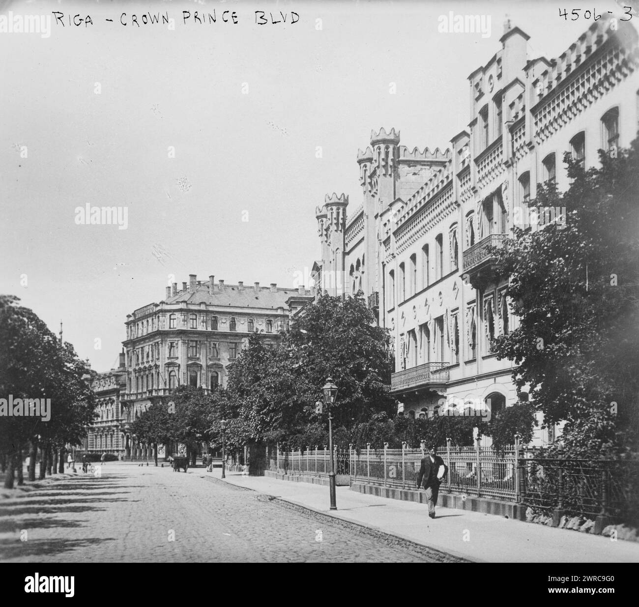 Riga, Crown Prince Blvd., Photograph shows Crown Prince (Thronfolger ...