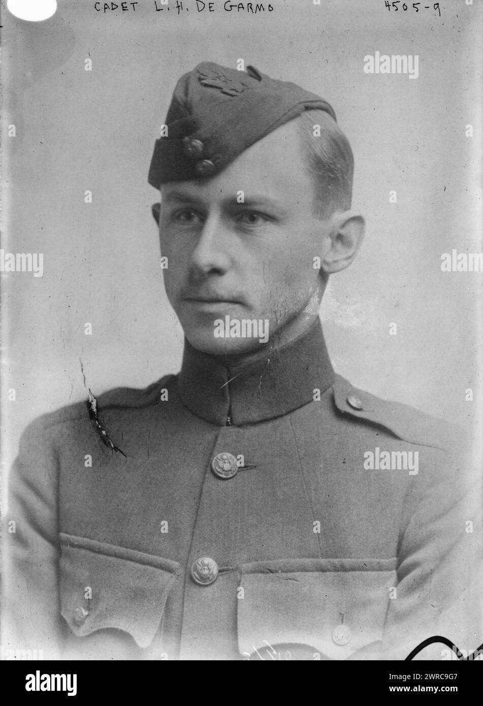 Cadet L.H. De Garmo, Photograph shows Lindley H. DeGarmo (1890-1918 ...