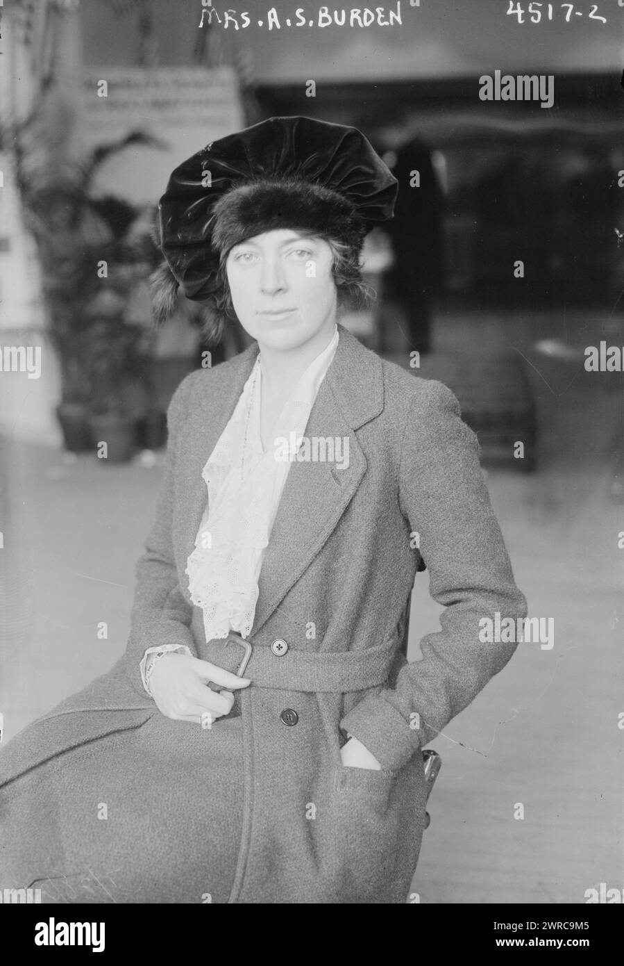 Mrs. A.S. Burden, Photo shows socialite and art collector Mrs. Arthur ...