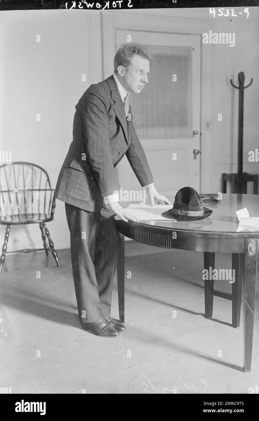 Stokowski, Photograph shows British conductor Leopold Anthony Stokowski ...