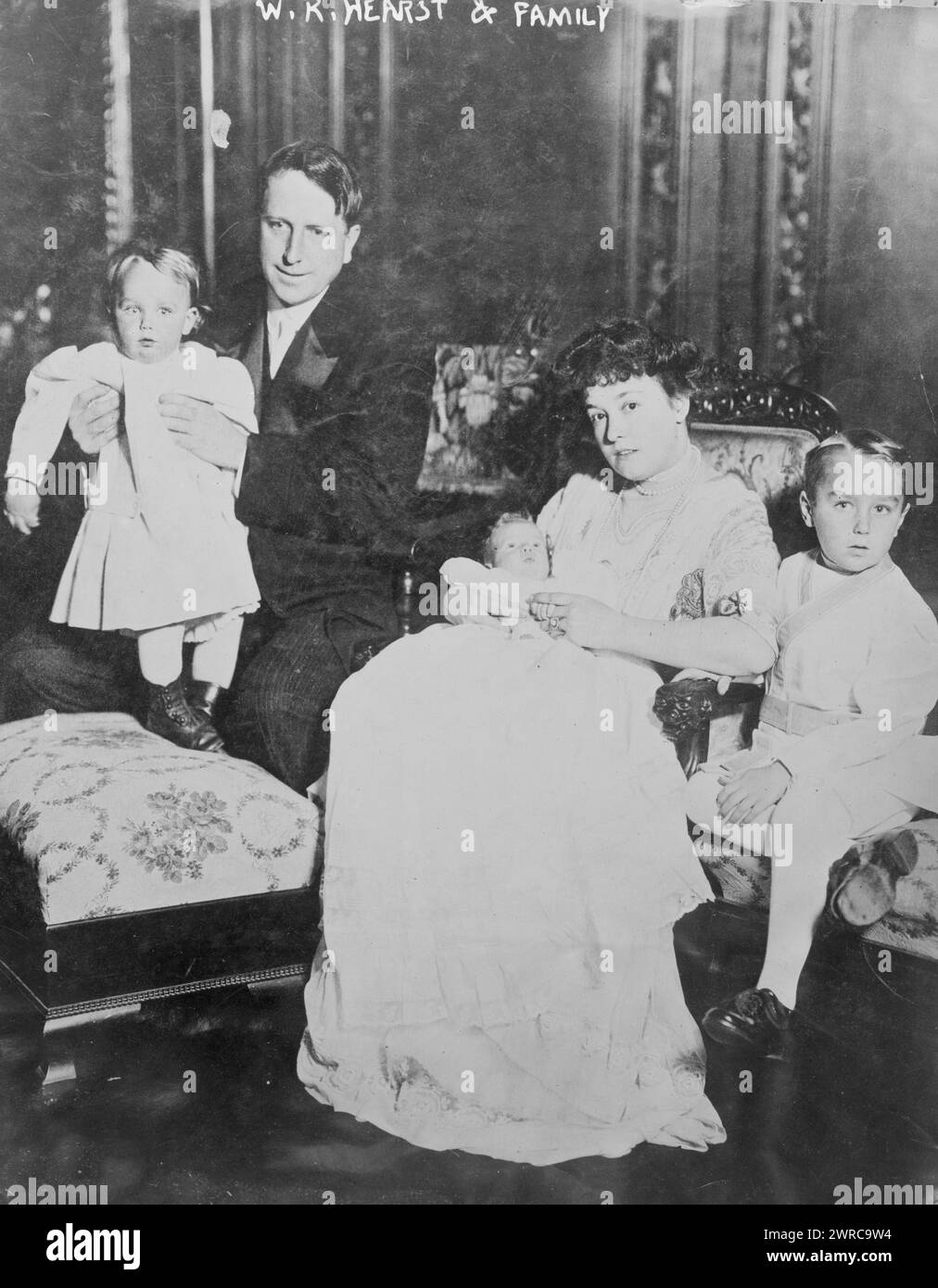 W.R. Hearst & family, Photograph shows newspaper publisher William ...