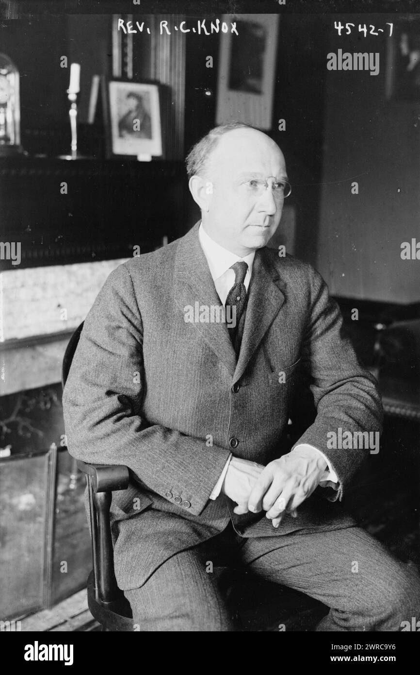 Rev. R.C. Knox, Photograph shows Reverend Raymond Collyer Knox (1876 ...