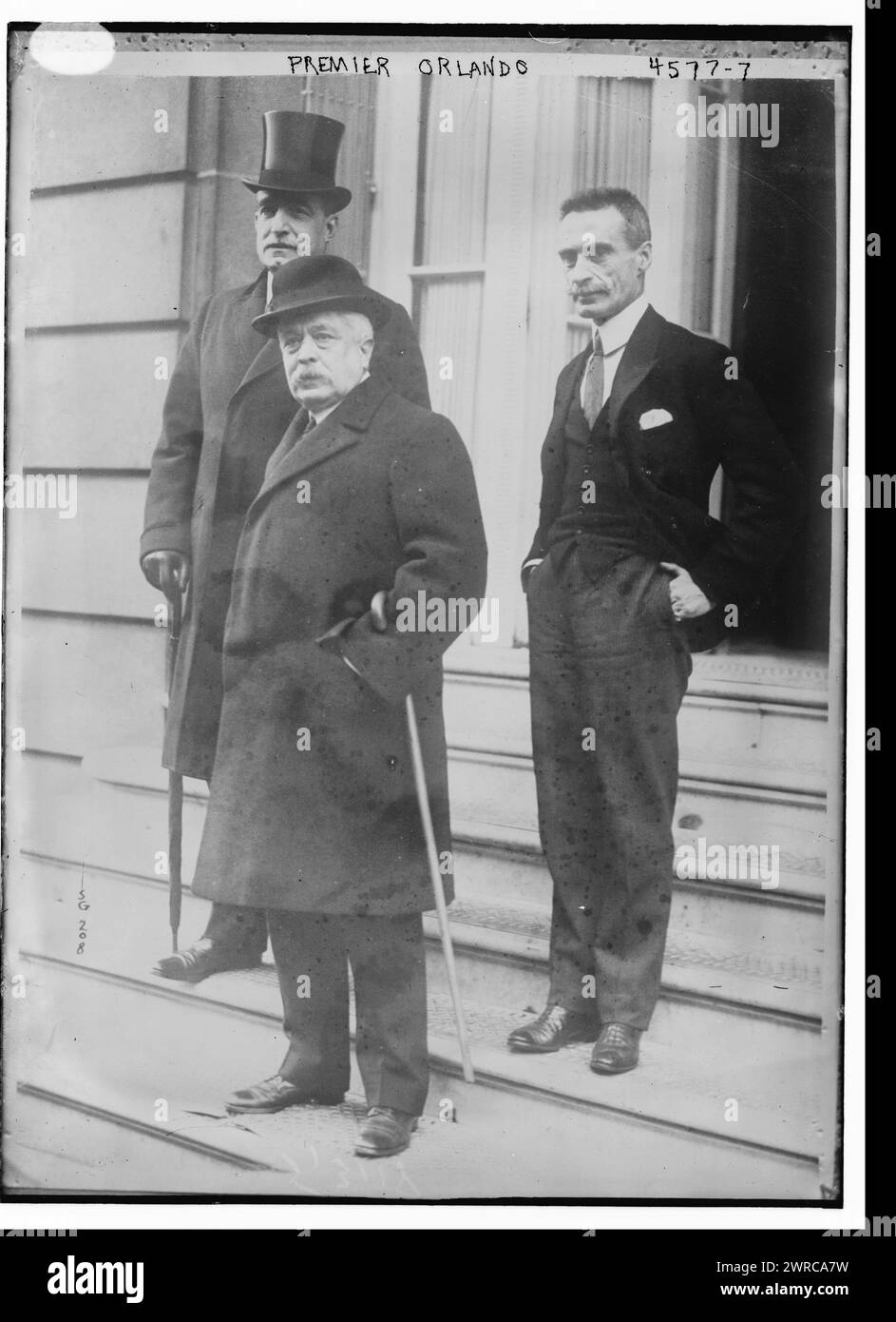 Premier Orlando, Photograph shows Italian Prime Minister Vittorio ...