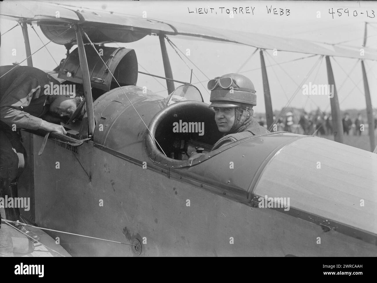 Lieut. Torrey Webb, Photograph shows pilot Lieutenant Torrey Webb ...