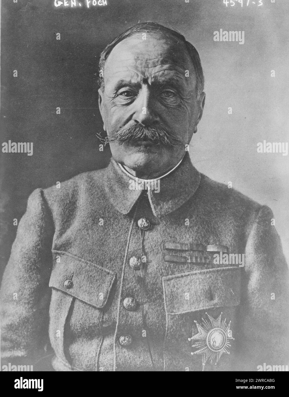 Gen. Foch, Photograph shows Marshal Ferdinand Jean Marie Foch (1851 ...