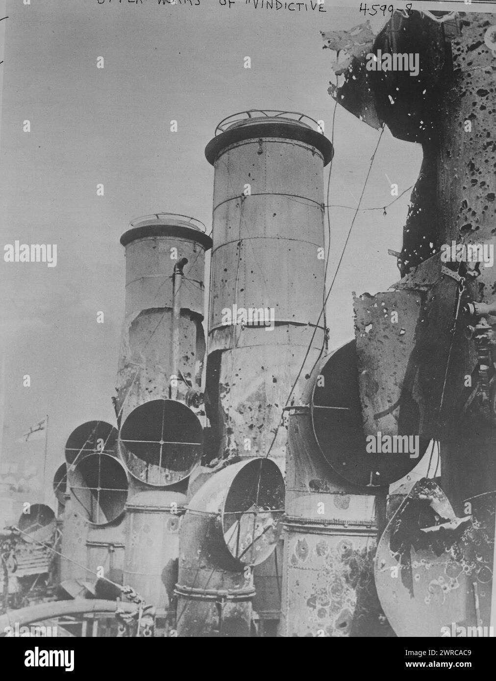 Upper works of VINDICTIVE, The HMS Vindictive was a British Arrogant ...