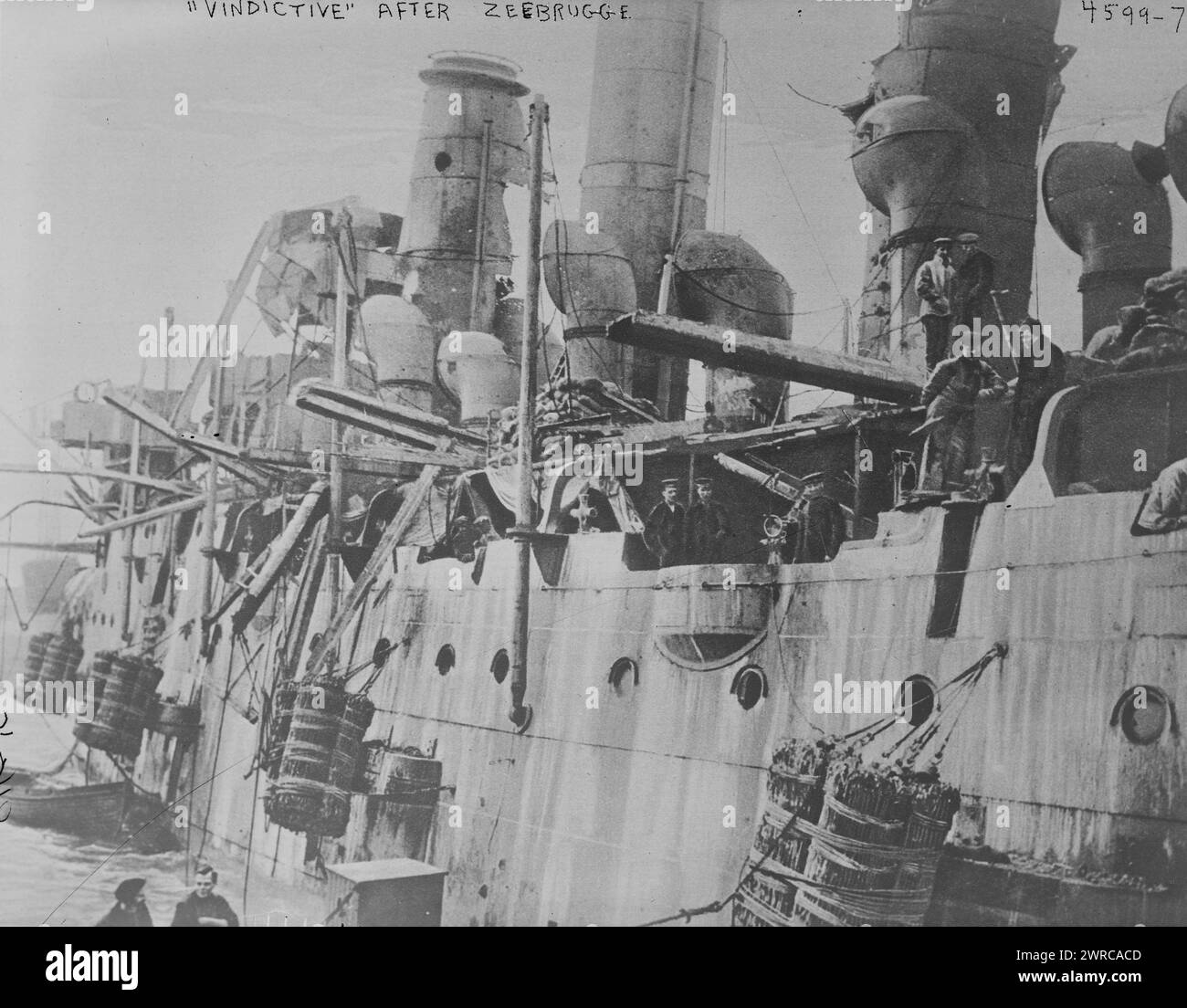 VINDICTIVE after ZEEBRUGGE, The HMS Vindictive was a British Arrogant ...
