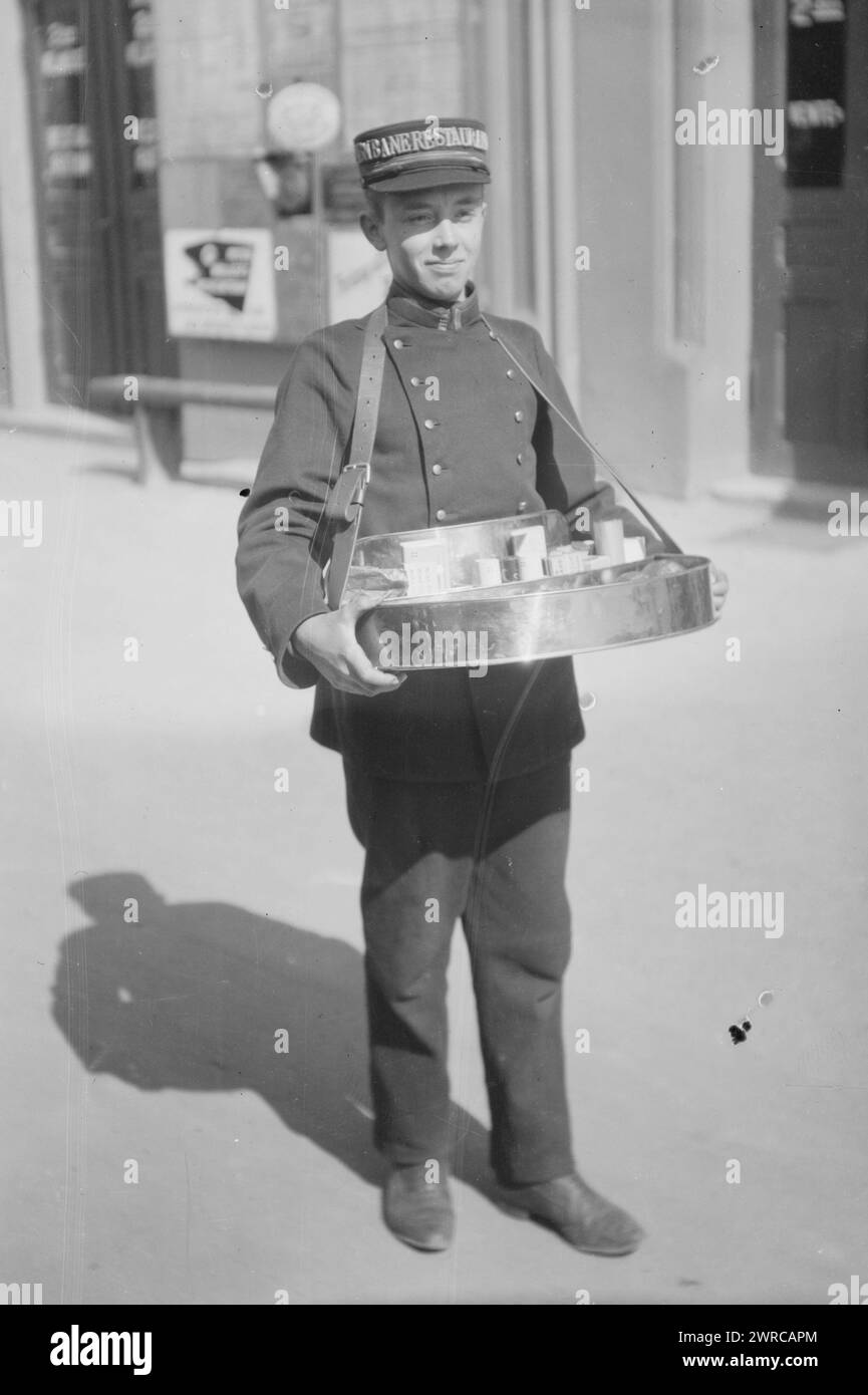 Candy seller. Norway Railroad Station, between ca. 1915 and ca. 1920 ...