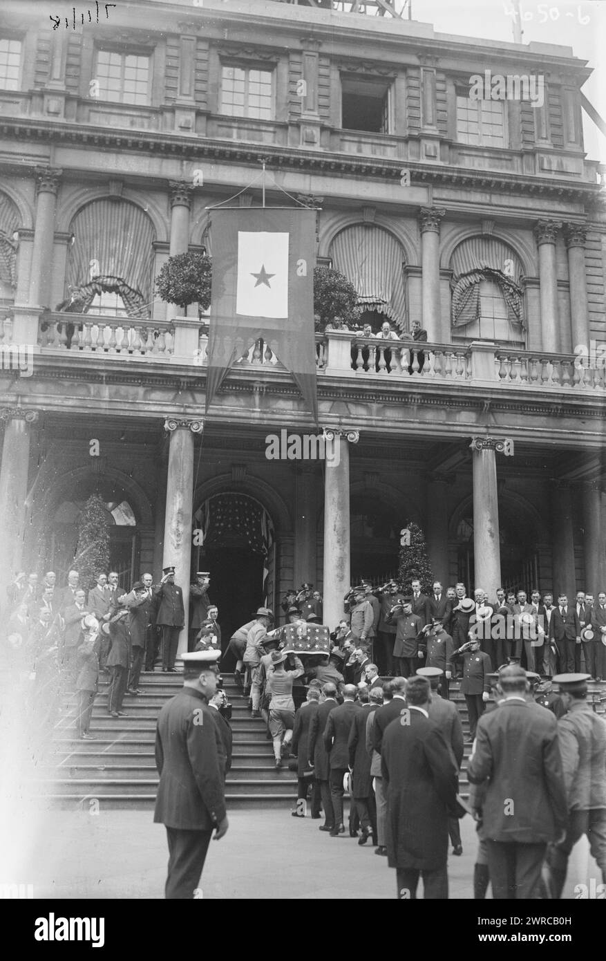 Mitchel Funeral, Photograph shows the funeral of John Purroy Mitchel ...