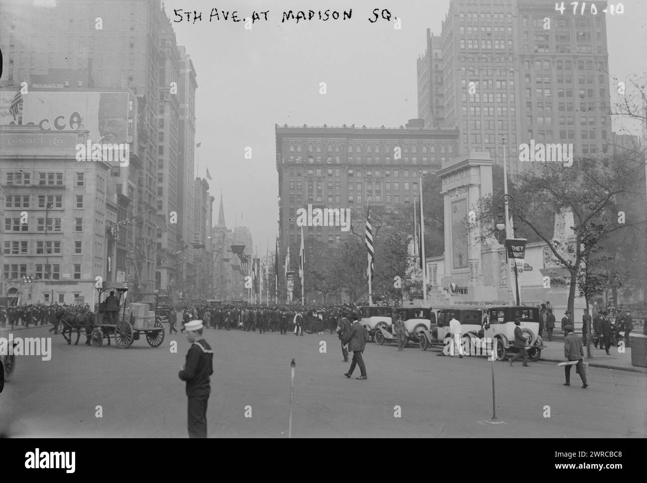 5th Ave. at Madison Sq., Photograph shows the Altar of Liberty at ...