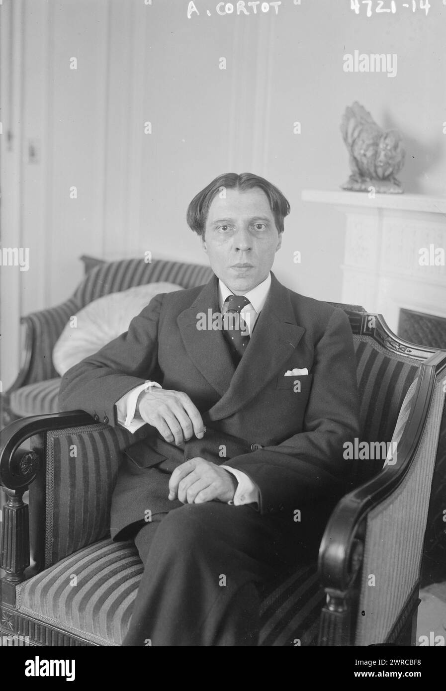 A. Cortot, Photograph shows Swiss-French pianist Alfred Denis Cortot ...