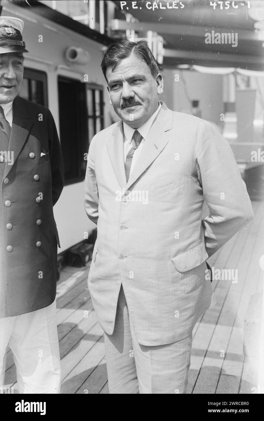 P.E. Calles, Photograph shows Mexican general and politician Plutarco ...