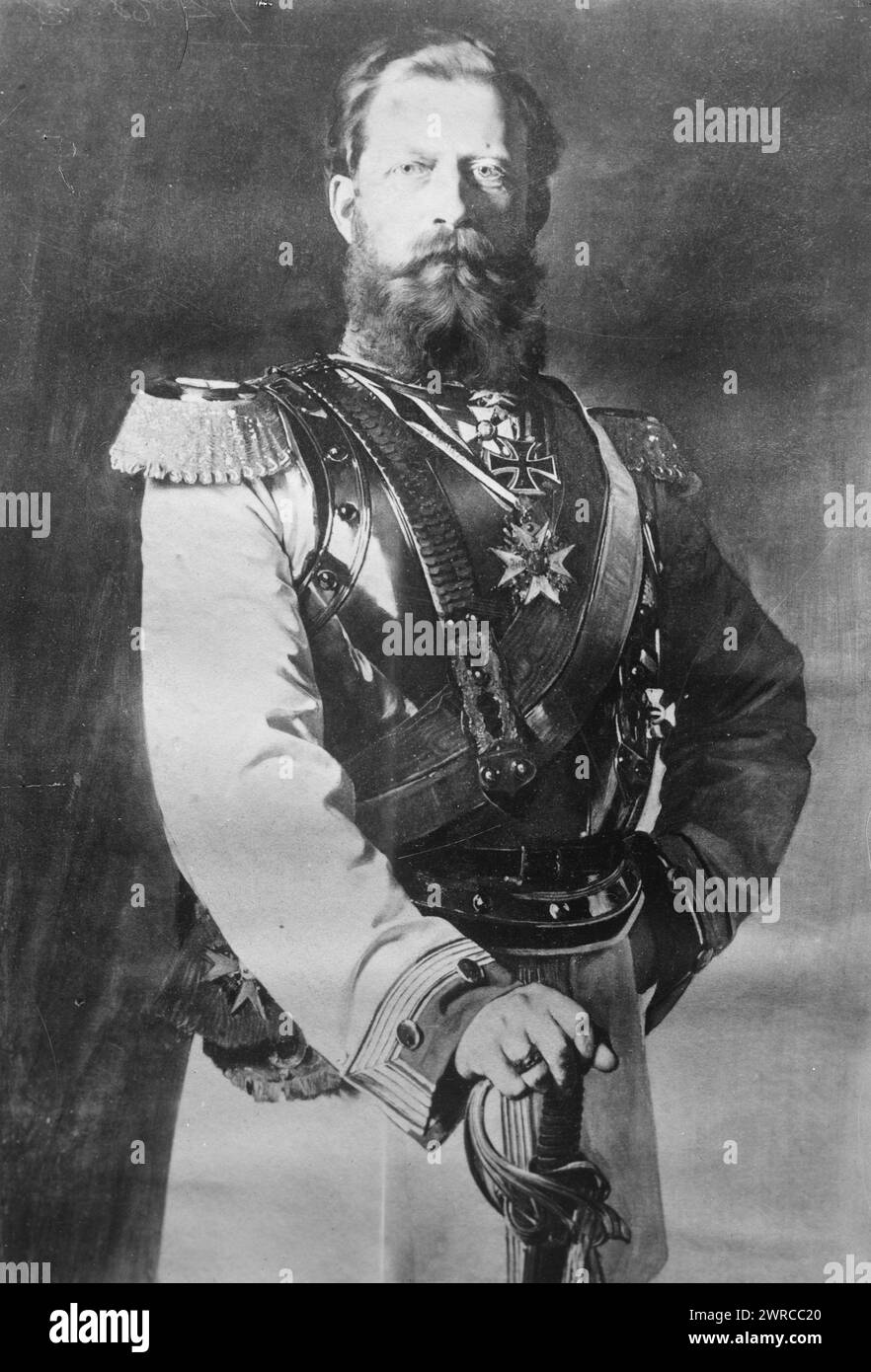 Emperor Friedrich, Photograph shows Frederick III (1831-1888) who was ...