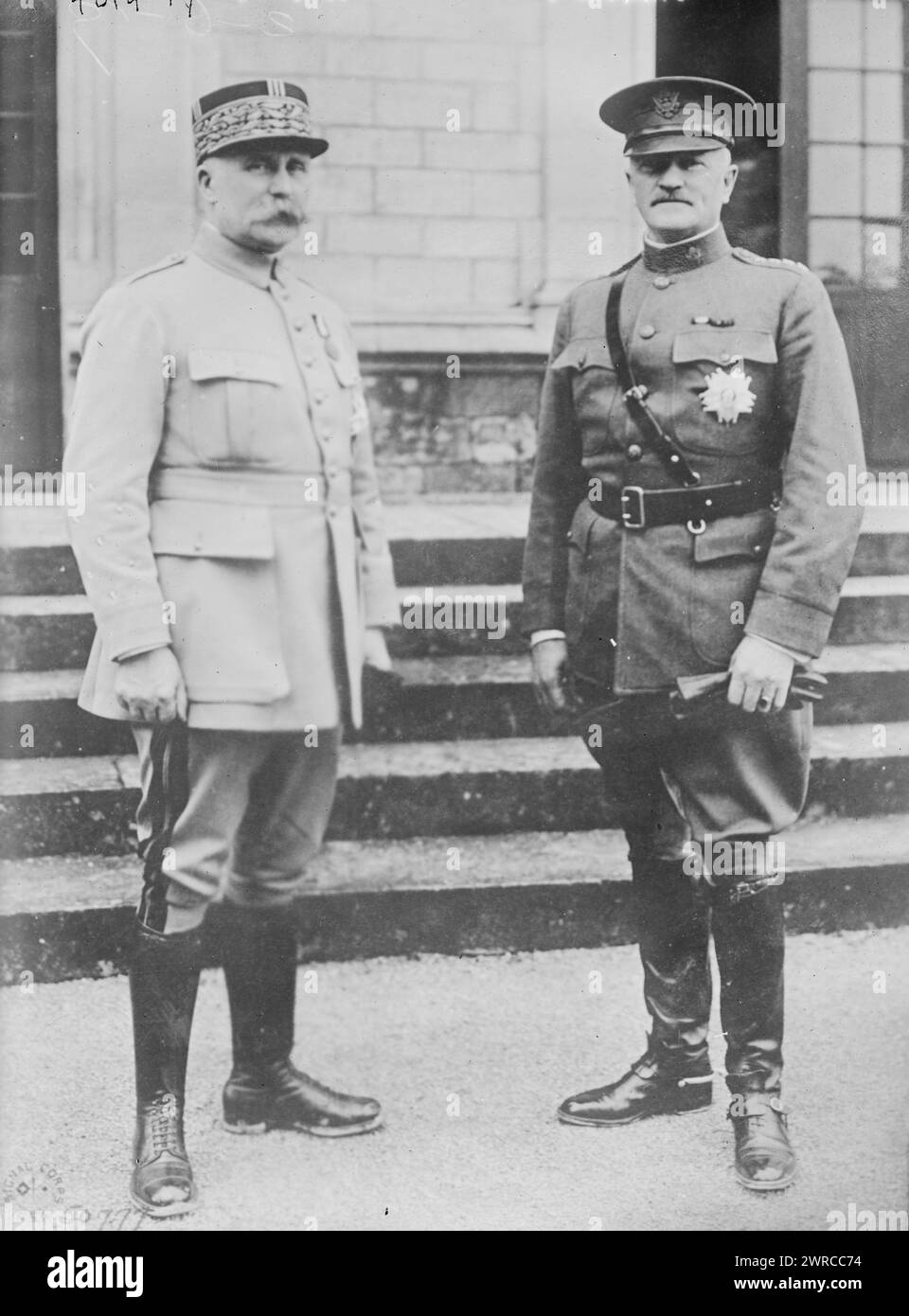 Petain, Pershing, Photograph shows General John J. 'Black Jack ...