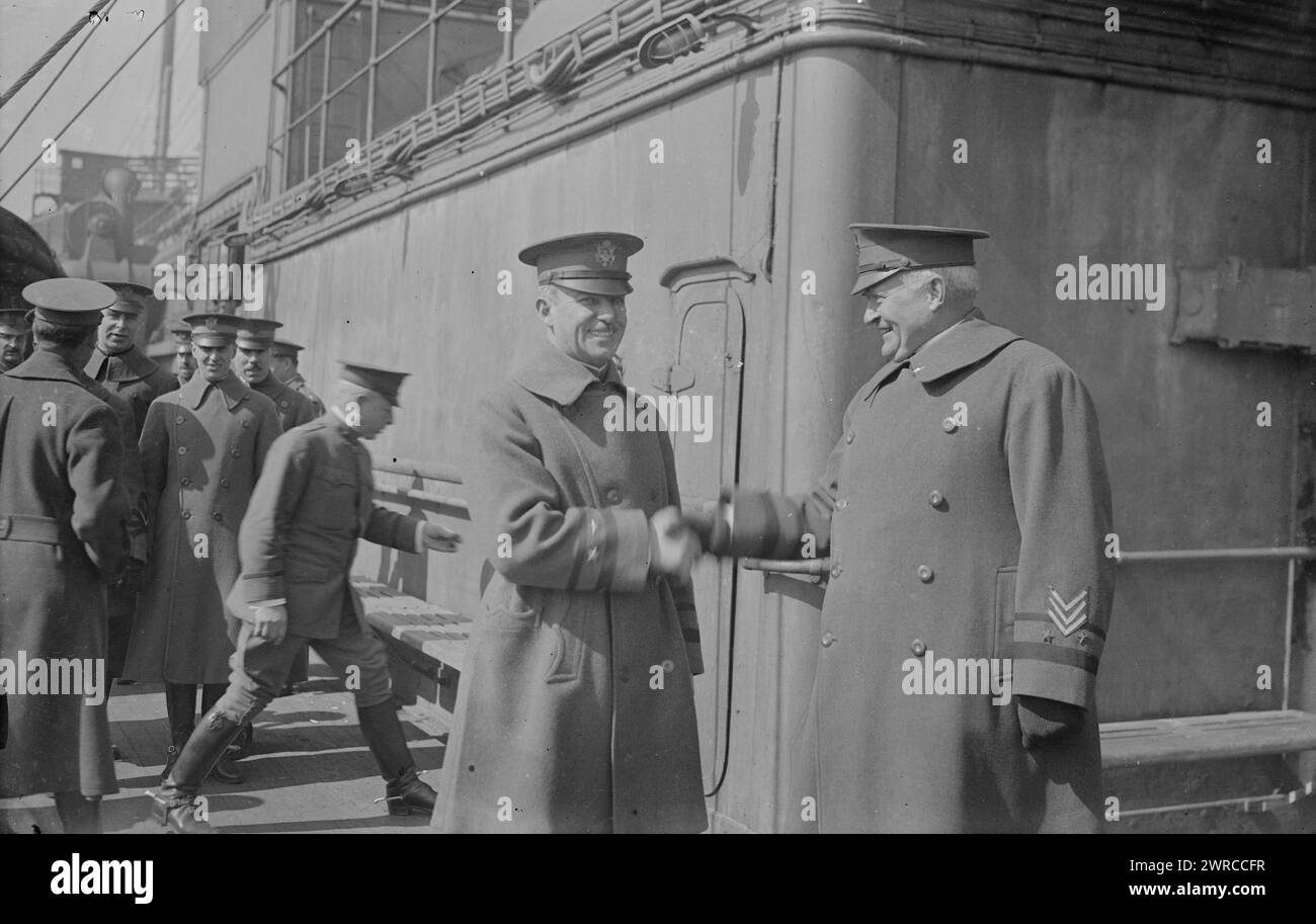Gens. O'Ryan & Shanks, Photograph shows General John Francis O'Ryan ...