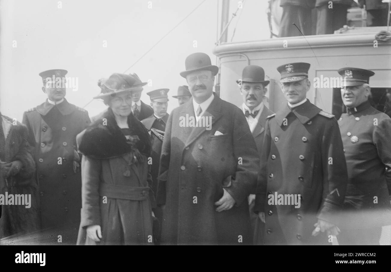 Mrs. Sims, Hylan & Adm. Burrage, Photograph shows the wife of William ...