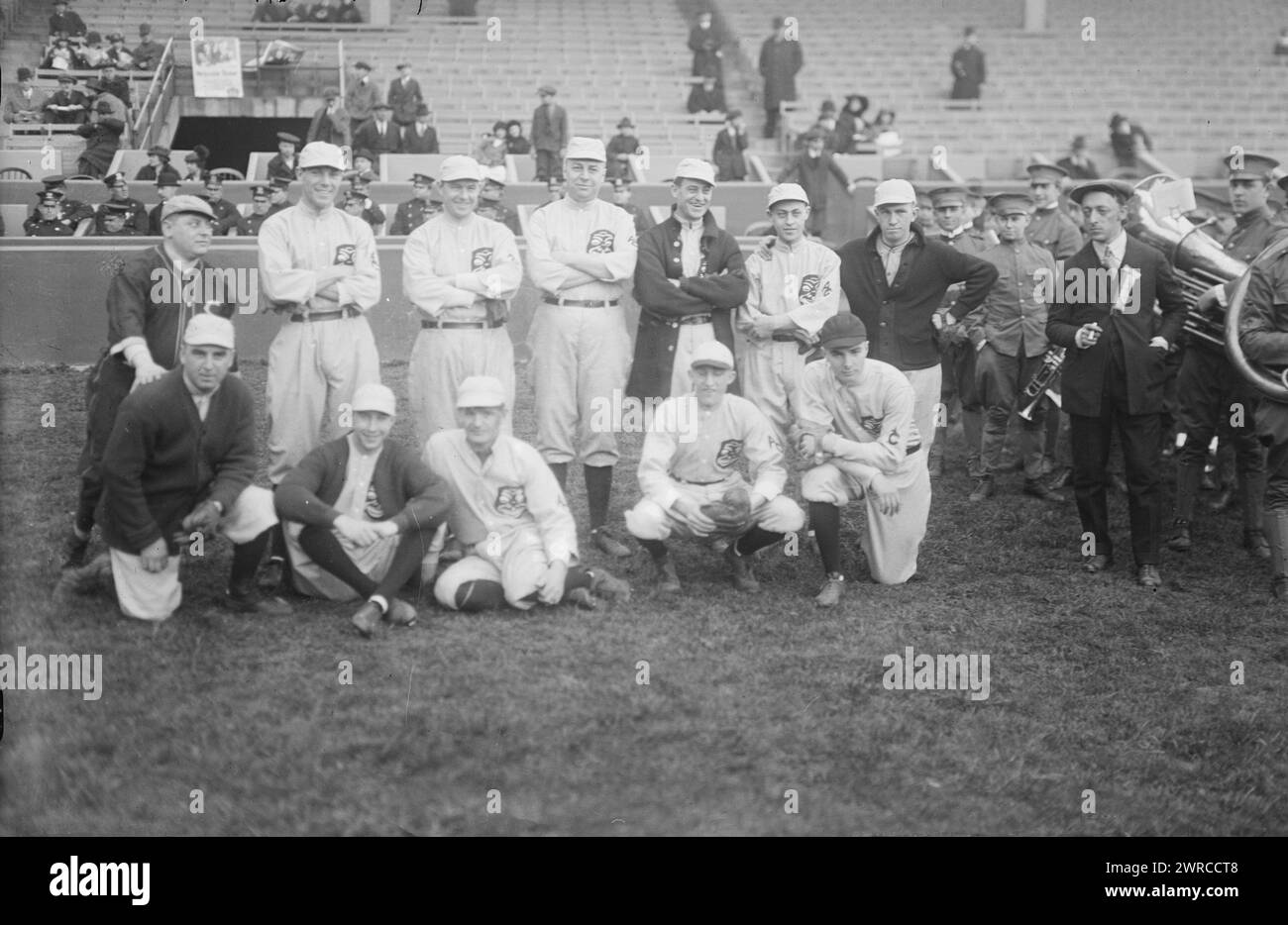 Actors, Photograph shows the actors' team for a baseball game between ...