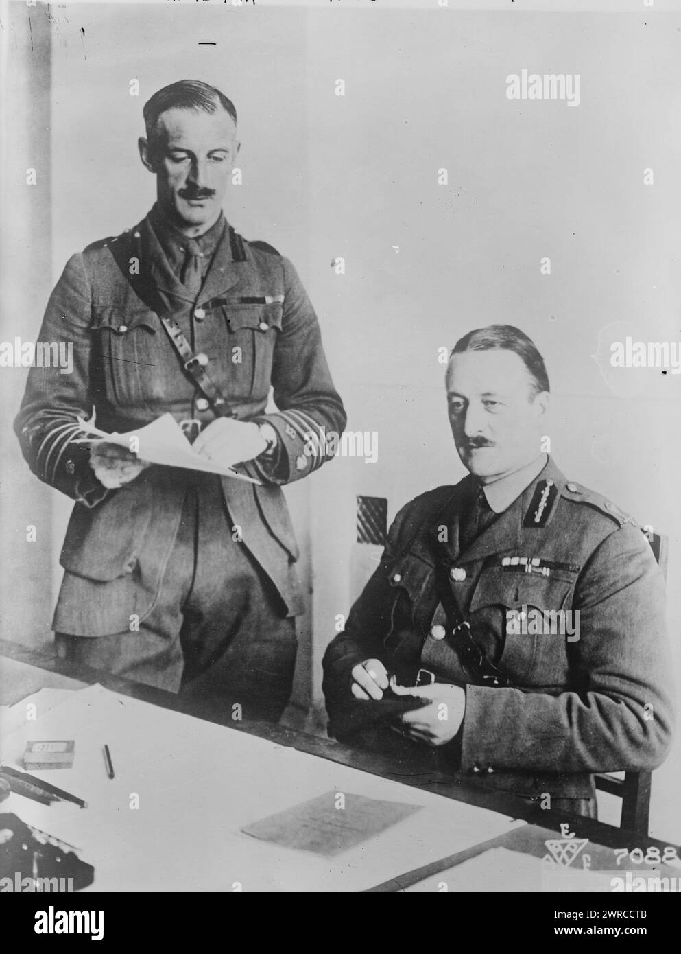 Lt. Col. J. M. Blair, Maj. Gen. Knox, Photograph shows Major-General ...