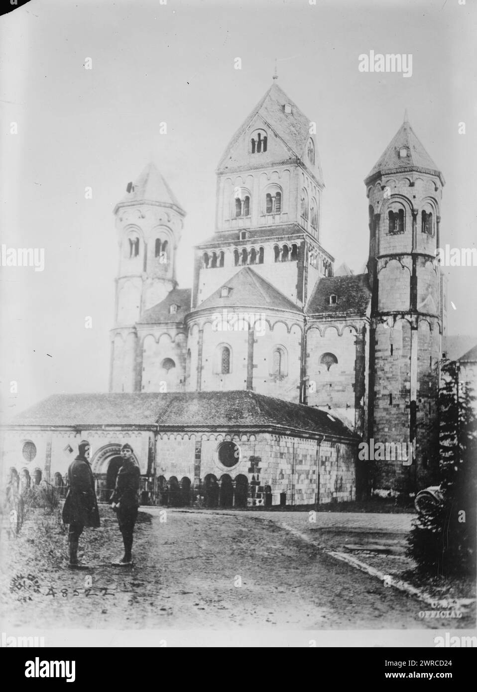 Church of Abbey of Laach, Germ. Germany, Photograph shows Maria Laach ...