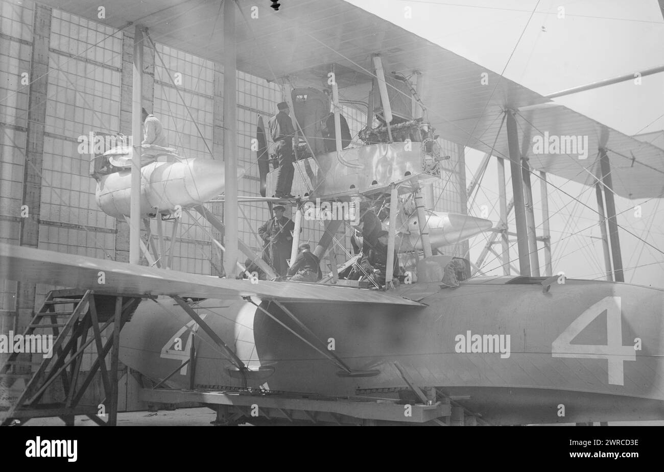 NC-4, Photograph shows the NC-4 Curtiss NC flying boat airplane which ...