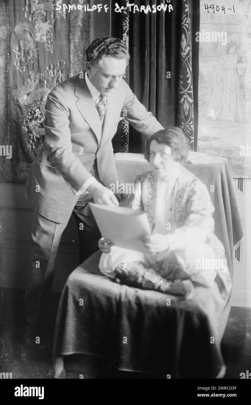 Samoiloff & Tarasova, Photograph shows Lazar S. Samoiloff (1877-1945 ...