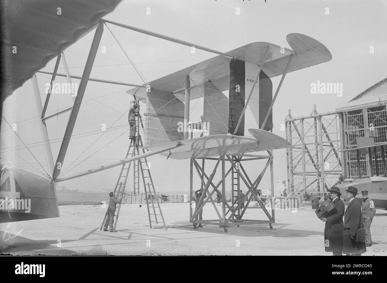 NC-4, Photograph shows the NC-4 Curtiss NC flying boat airplane which ...