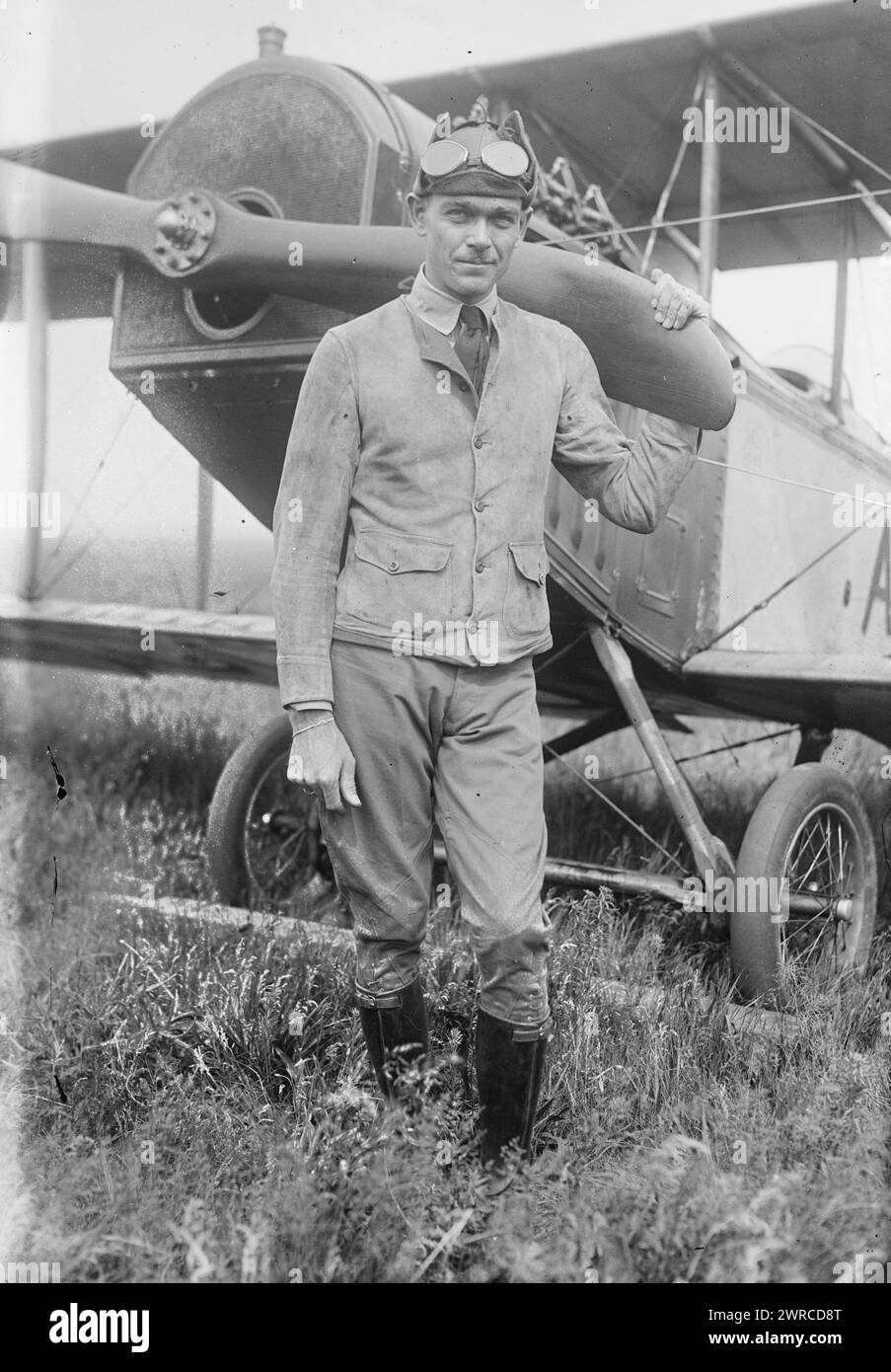Lt. O. Locklear, Photograph shows stunt pilot and film actor Ormer ...