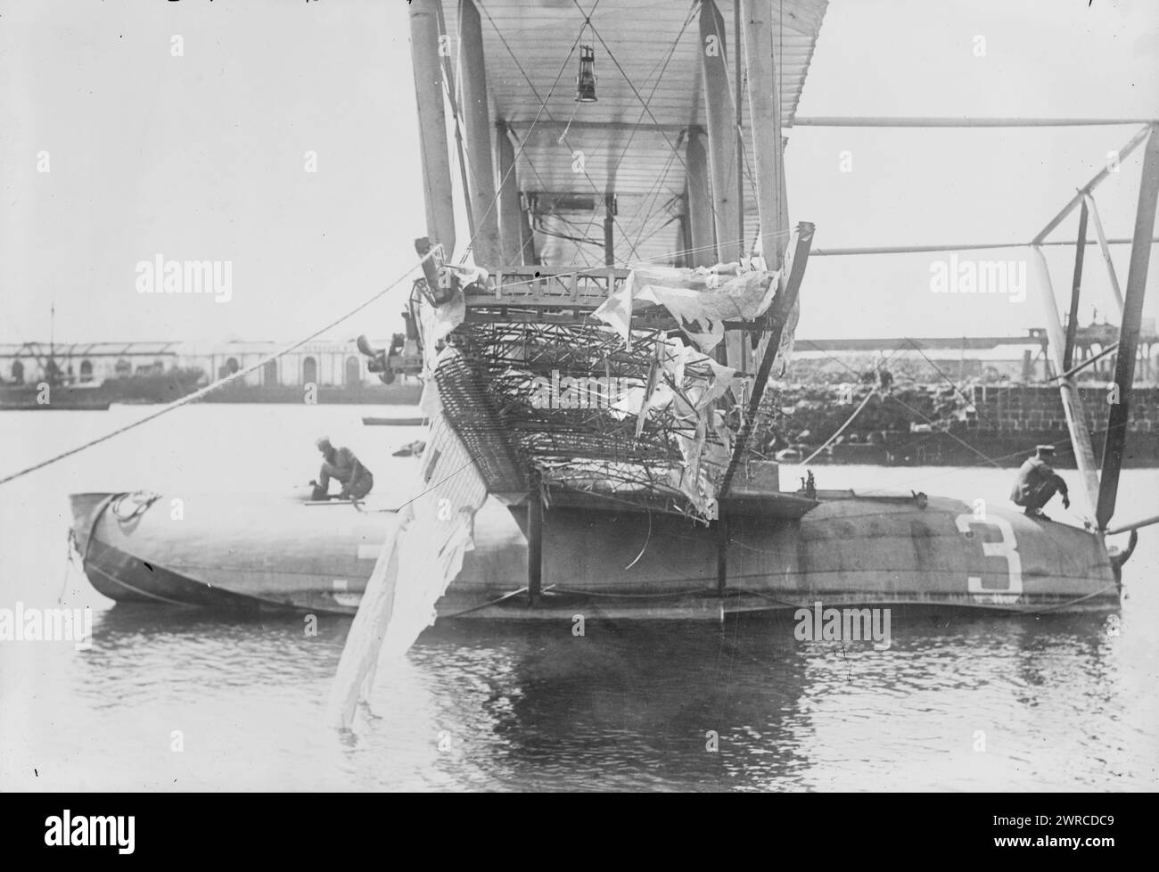 NC-3 at Ponta Delgado Delgada, Photograph shows Navy-Curtiss Flying ...