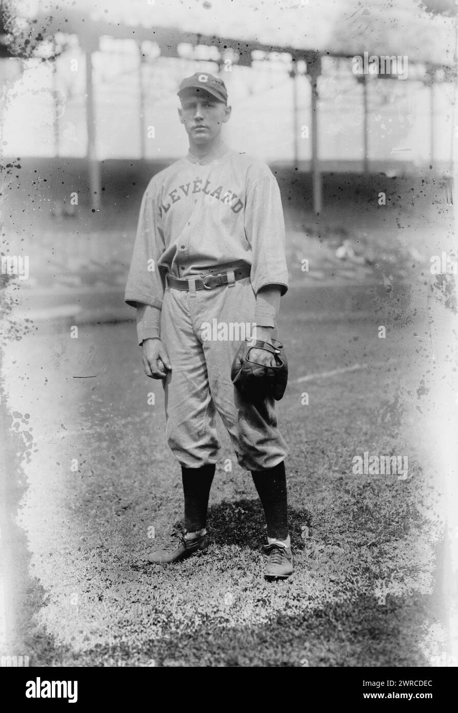 Smokey Joe Wood, Cleveland AL (baseball), 1917, Glass negatives, 1 ...