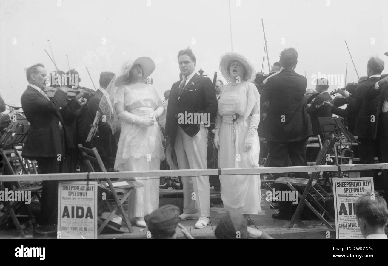 Ponselle, Stracciari, Baker, Photograph shows opera singer Rosa Ponselle (1897-1981) with ...