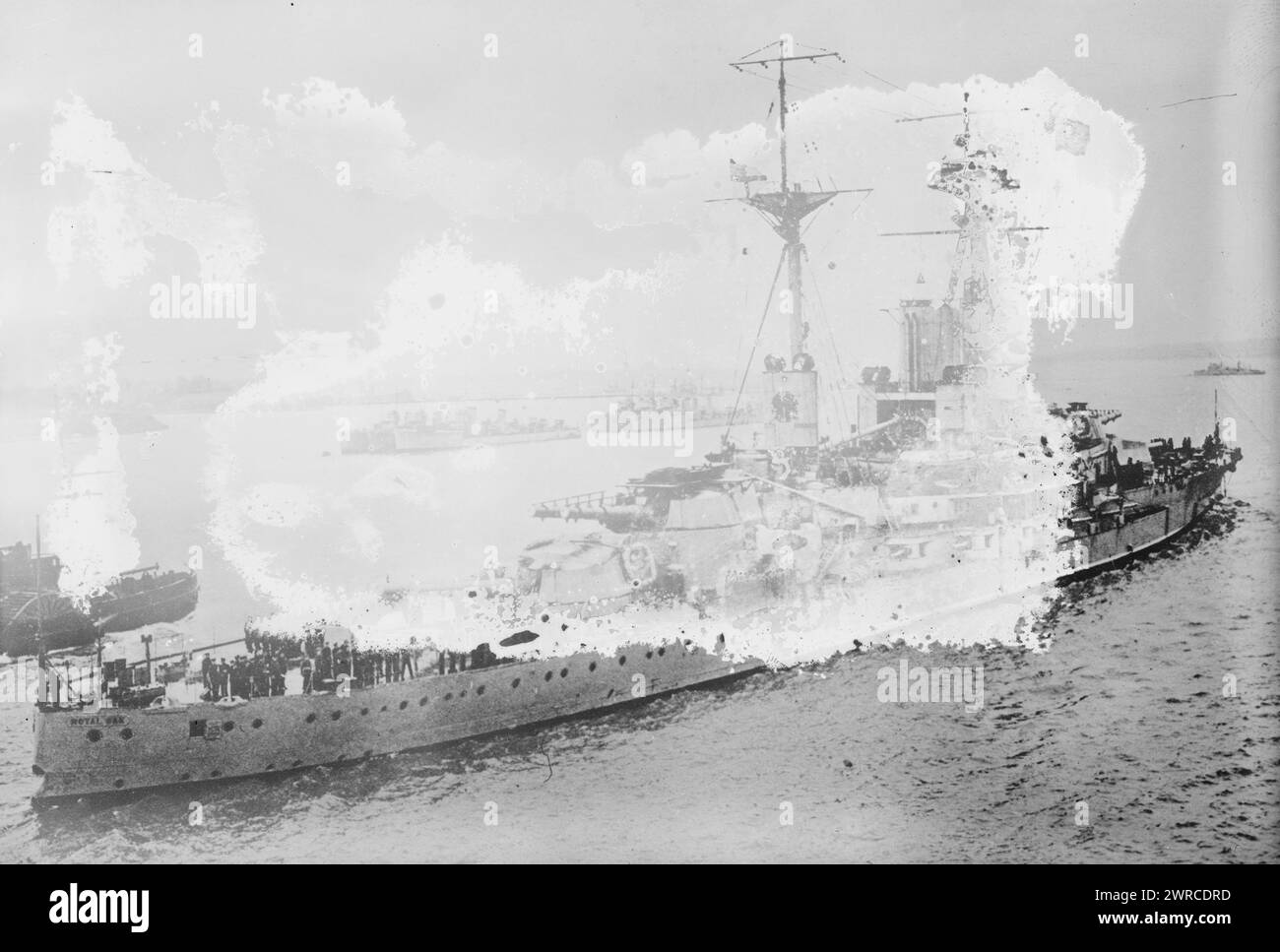 ROYAL OAK, Photograph shows the HMS Royal Oak,a battleship which served ...