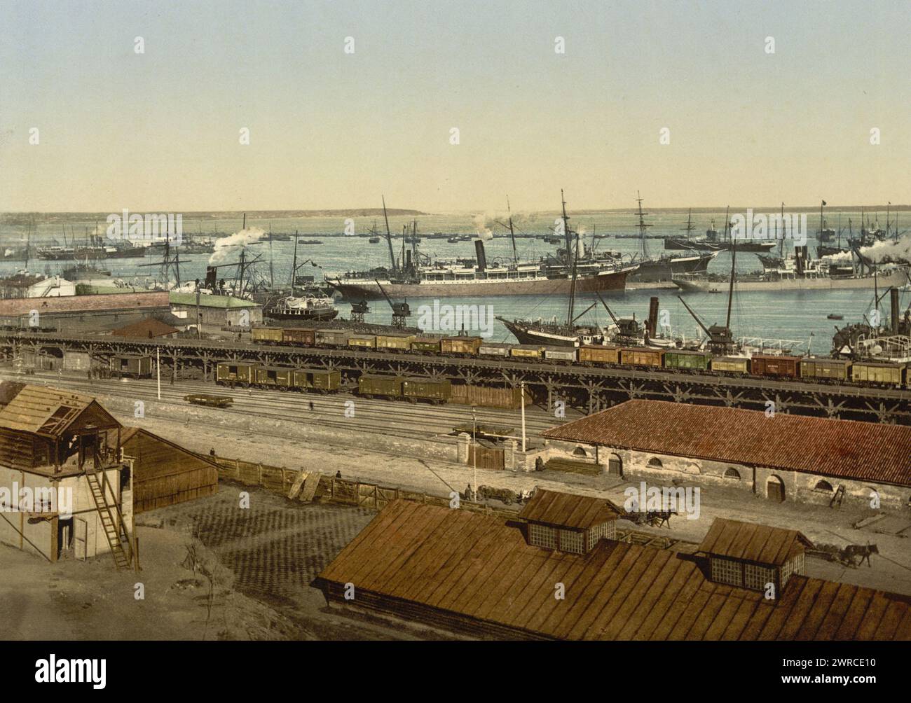 The Port Practique, Odessa, Russia, (i.e., Ukraine), between ca. 1890 ...